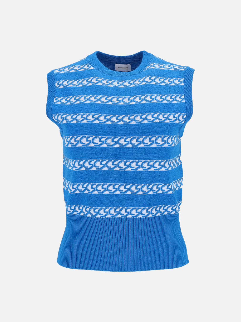 BLUE KNIT VEST - VYVY