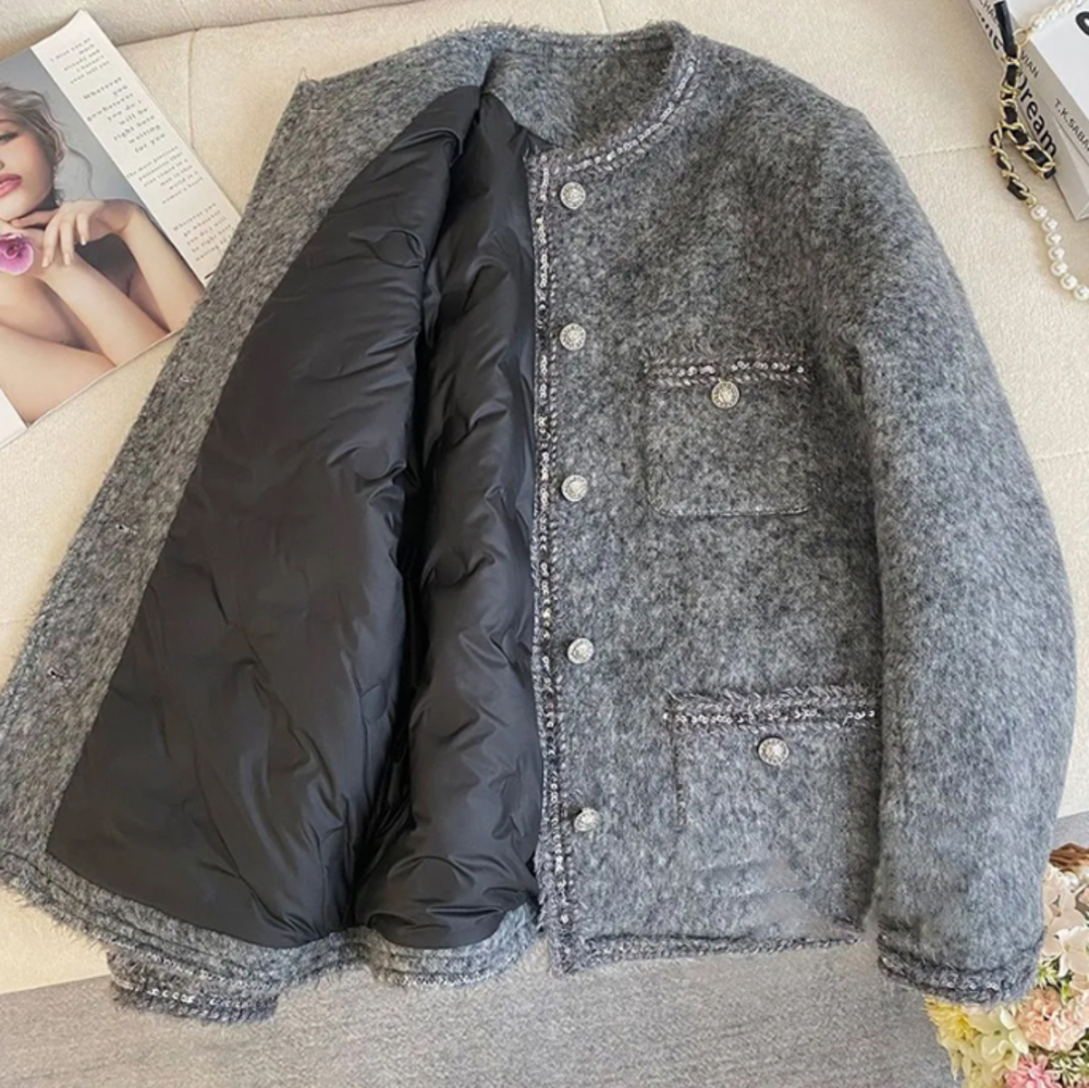 쿠치넬그레이모직자켓 | 옷싸구