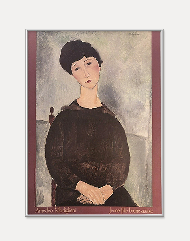 [아메데오 모딜리아니]amedeo Modigliani ― Jeune Fille Brune Assise 1989 61 X 86 Cm