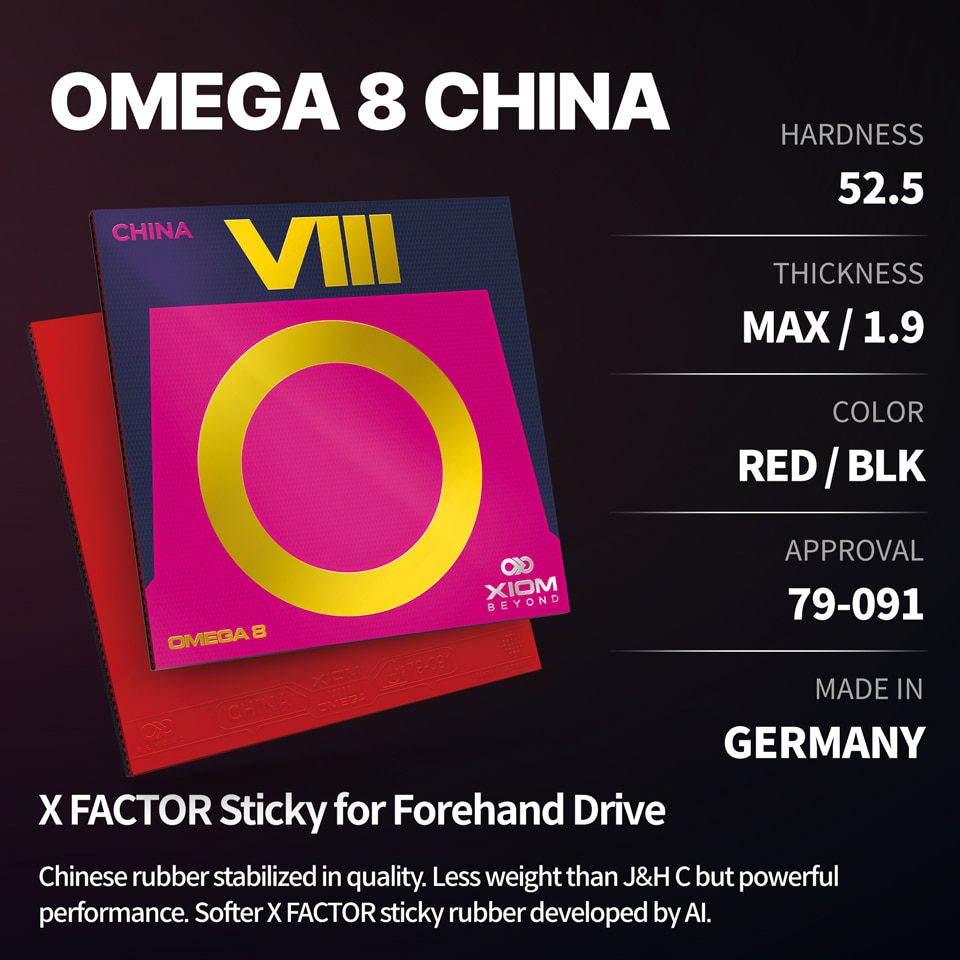 OMEGA 8 CHINA - XIOM