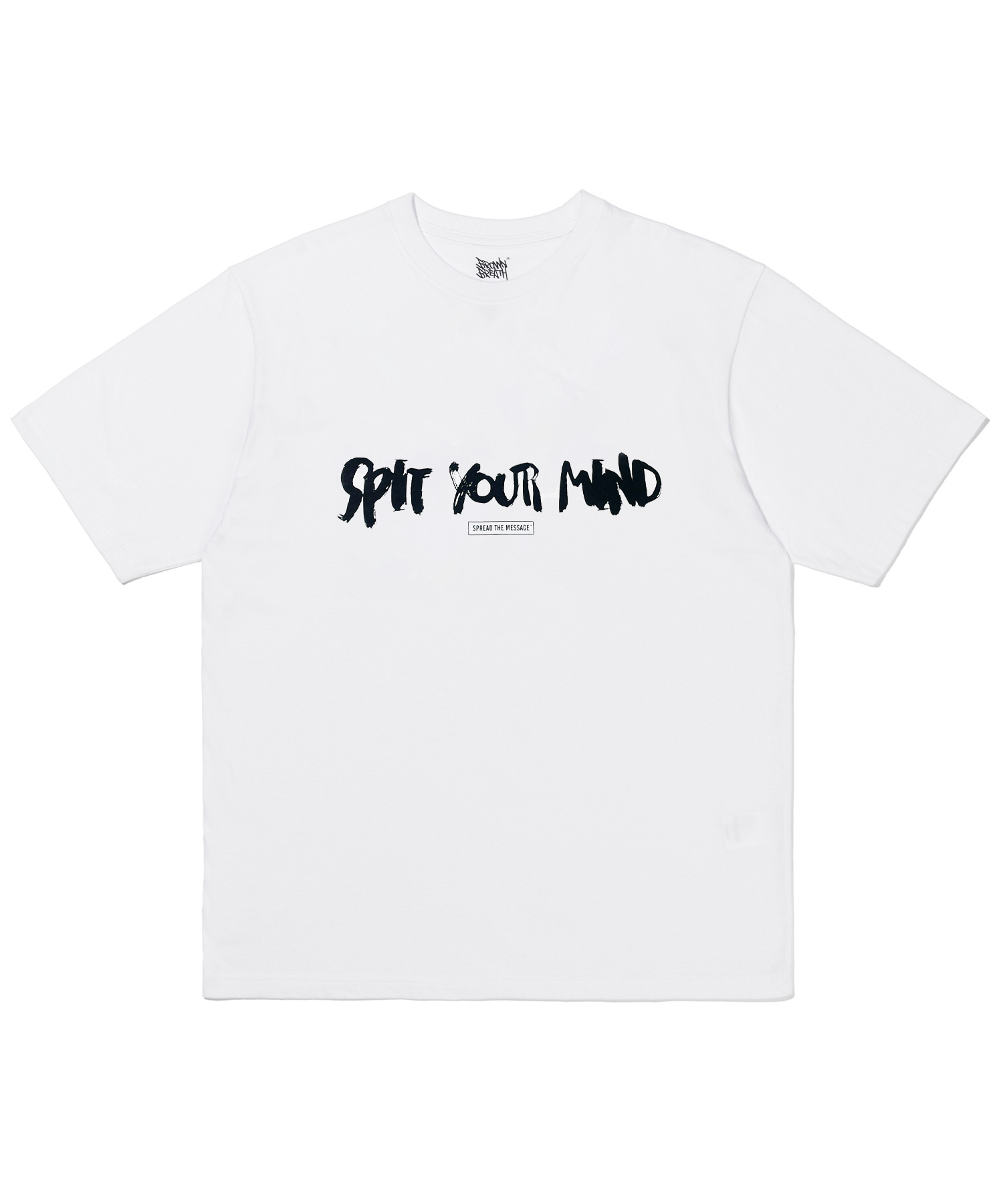 SPIT YOUR MIND TEE - WHITE - Brownbreath Online Store