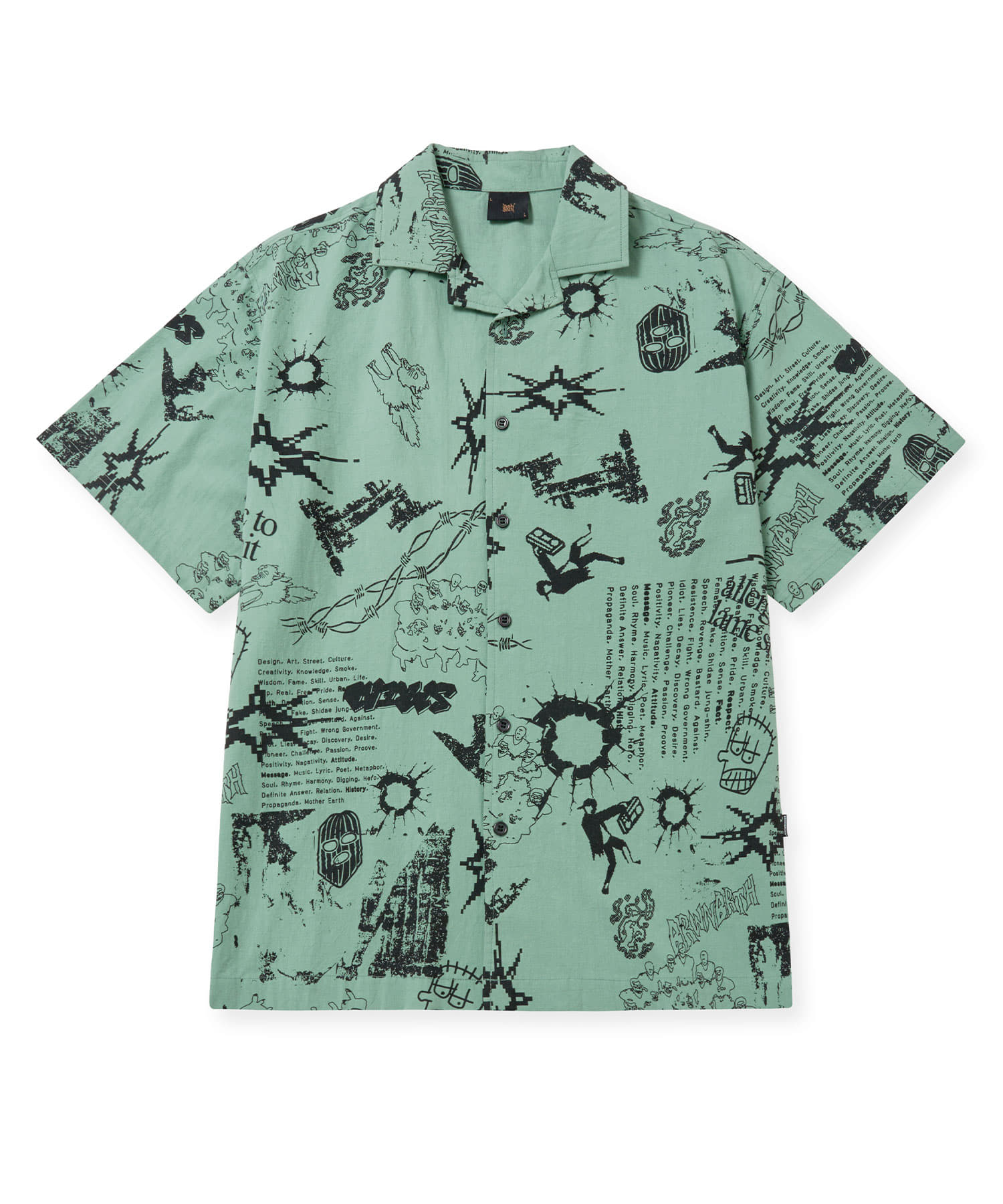 SCRIBBLE SHIRTS - MINT - Brownbreath Online Store