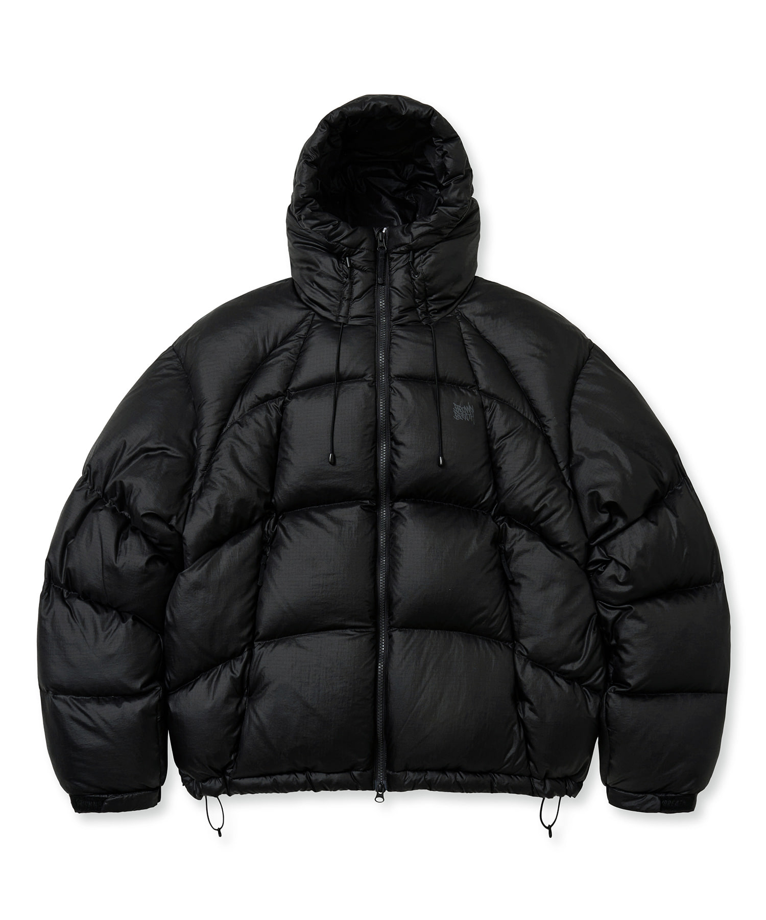 TAG PUFFER PADDING JUMPER - BLACK - Brownbreath Online Store