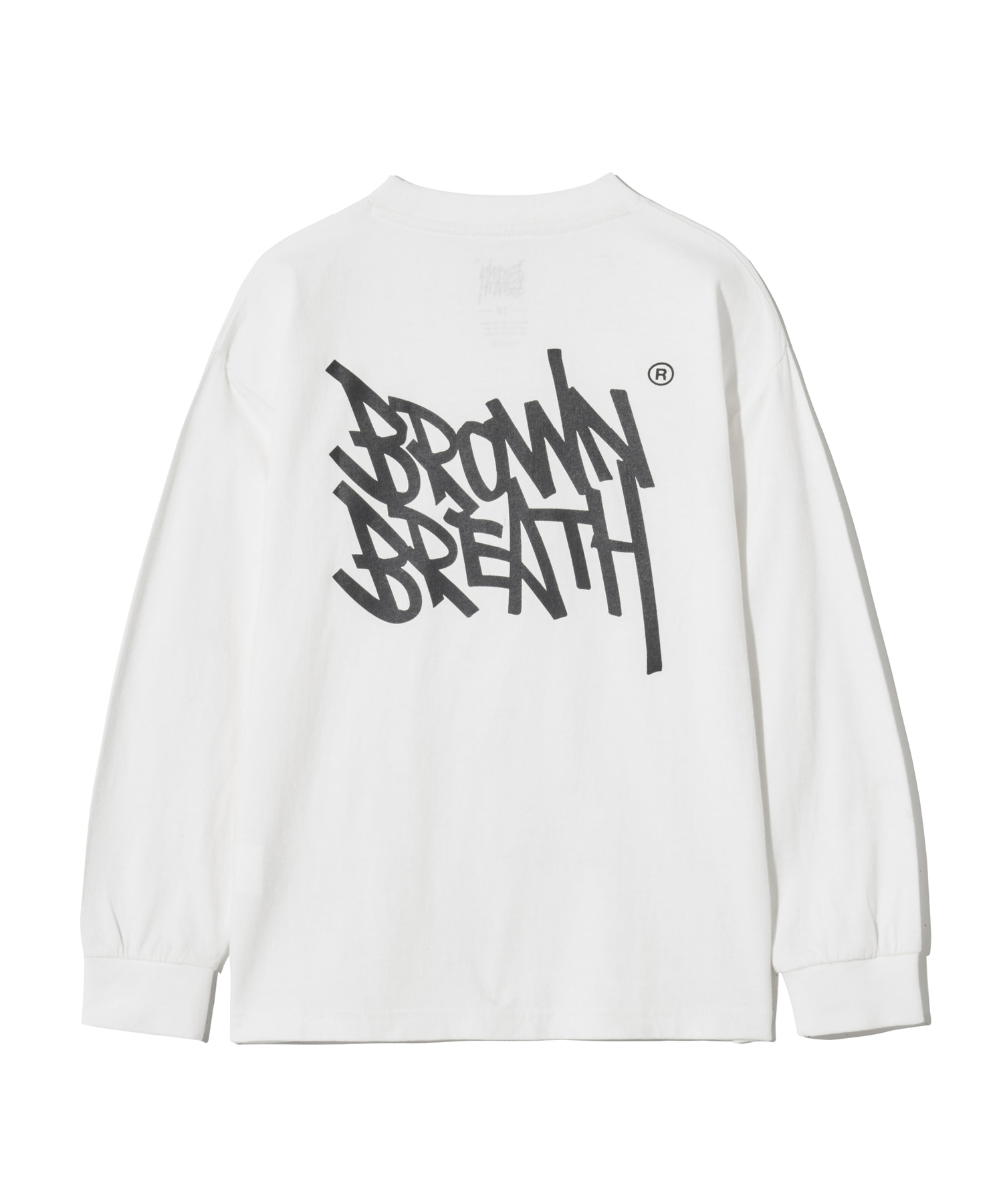KIDS TAG LONGSLEEVE - WHITE - Brownbreath Online Store
