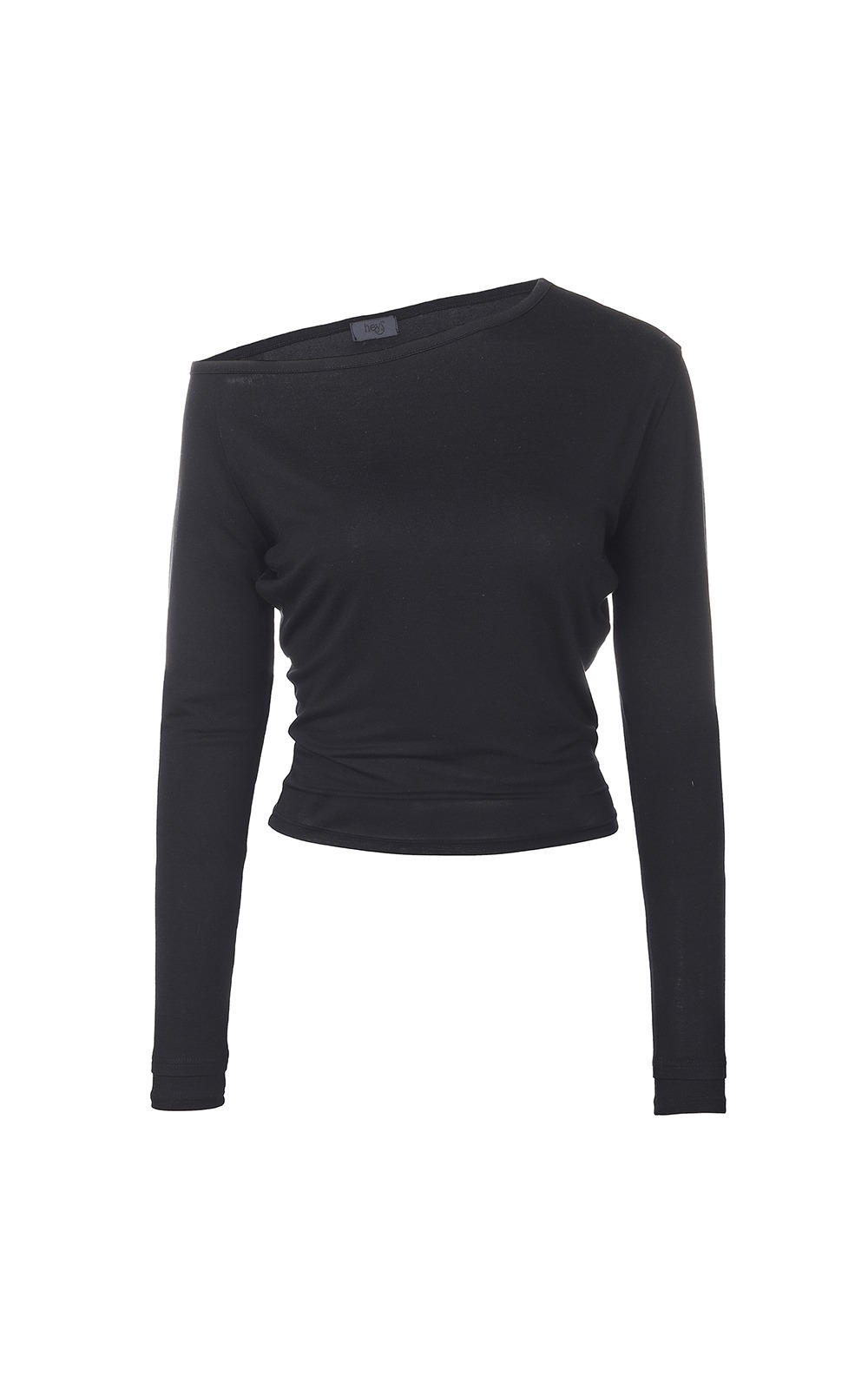 Vicky Off shoulder Tensel top [Black] - 헤이에스 hey,s