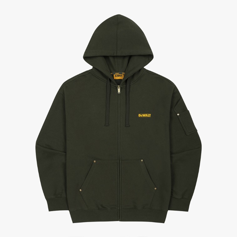 [DEWALT HERITAGE] 디월트 헤리티지 툴포켓 후드집업 카키