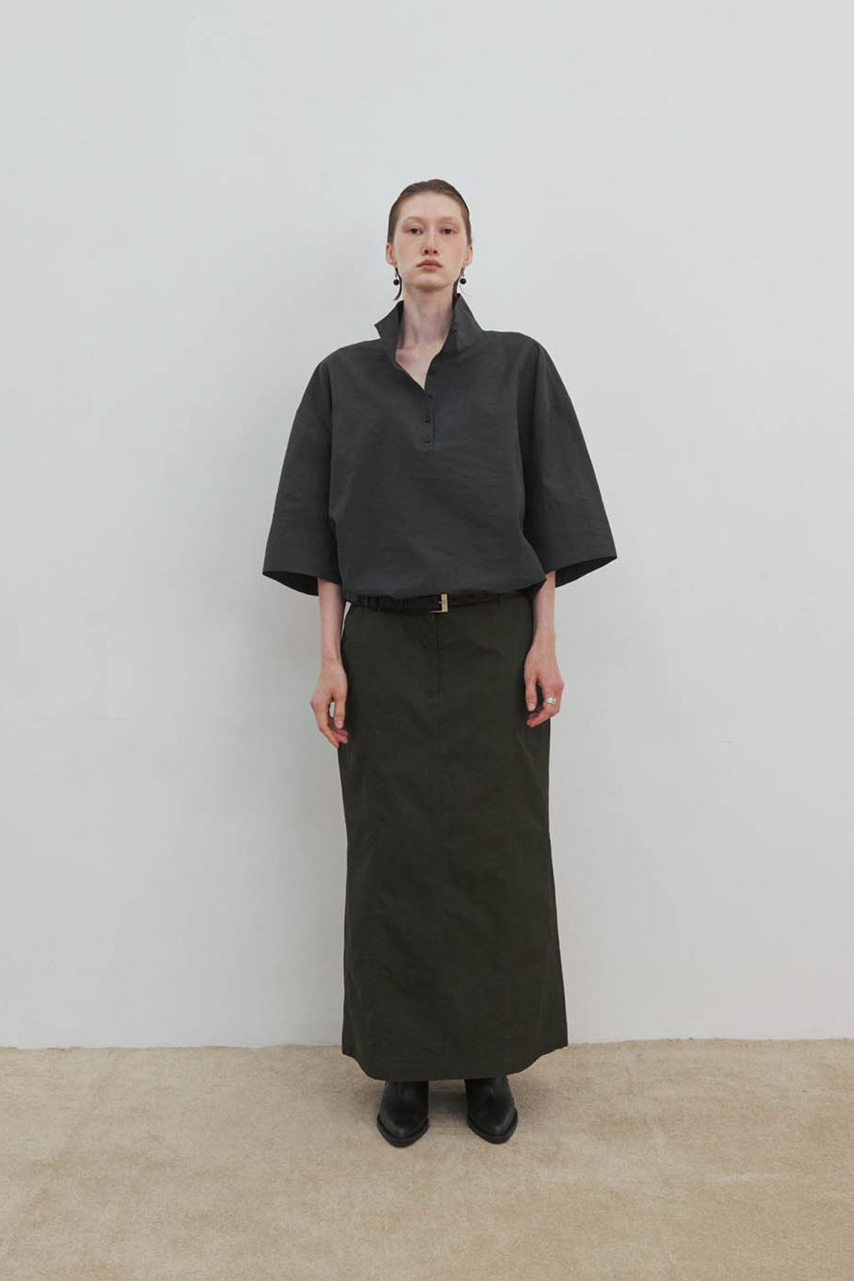 CRUNCH LONG SKIRT - ETHOS