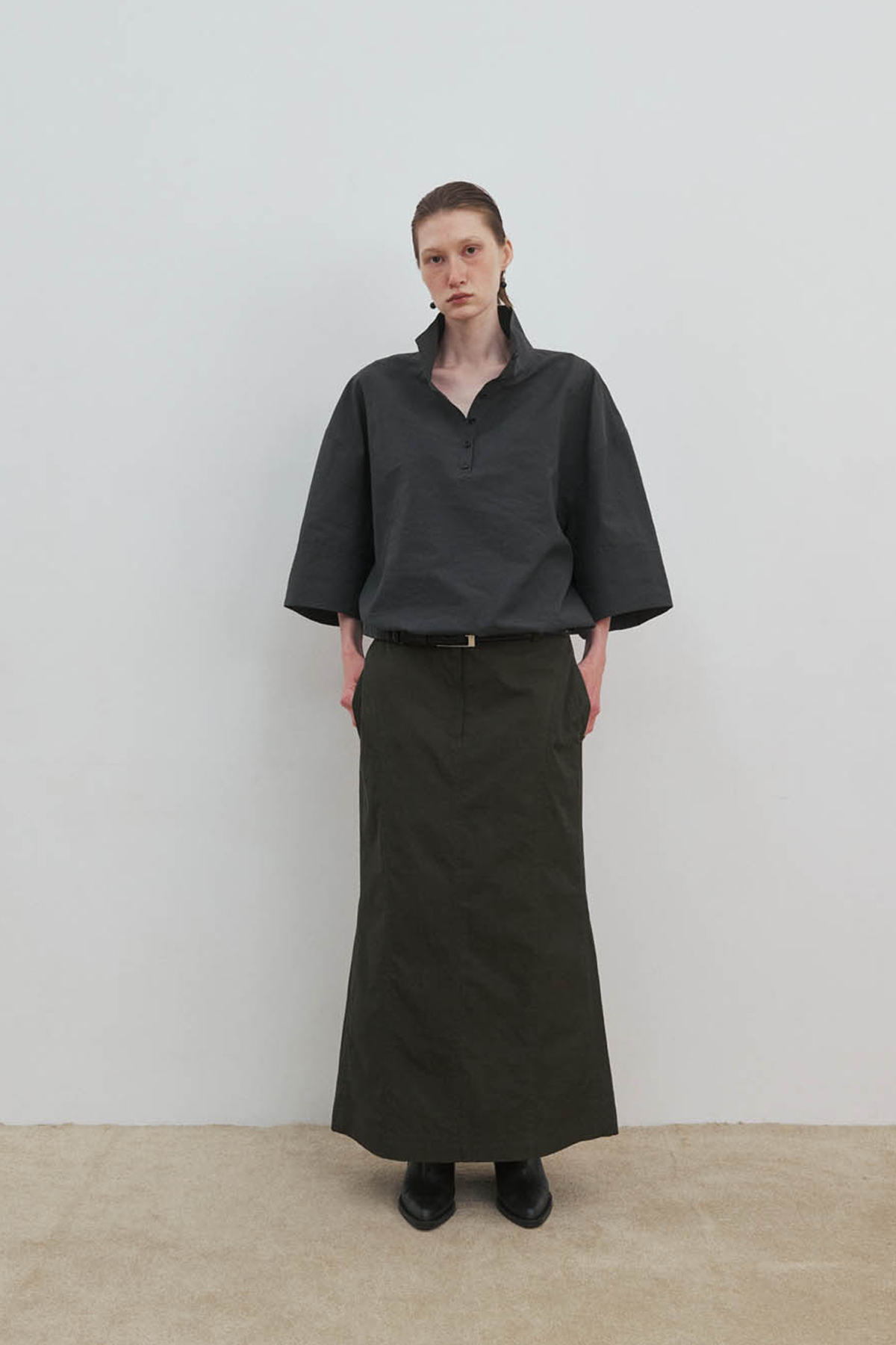 CRUNCH LONG SKIRT - ETHOS
