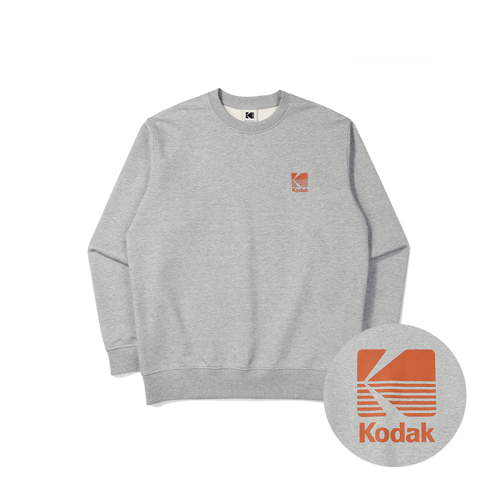 모노크롬 에버라이트 맨투맨 M.GREY - KODAK Apparel