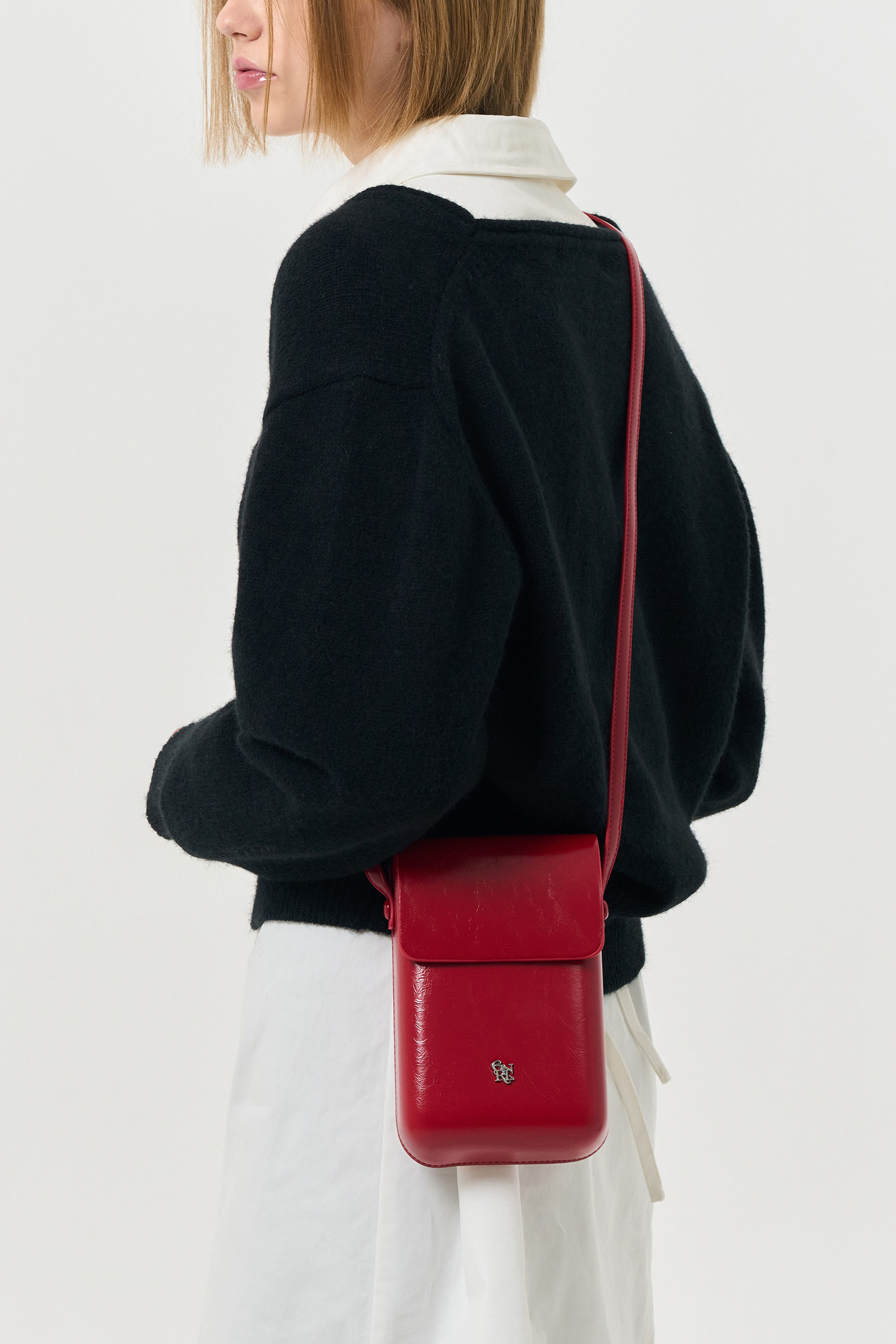 [GENERAL IDEA] WOMAN GNRL スクエアミニポシェット [RED]