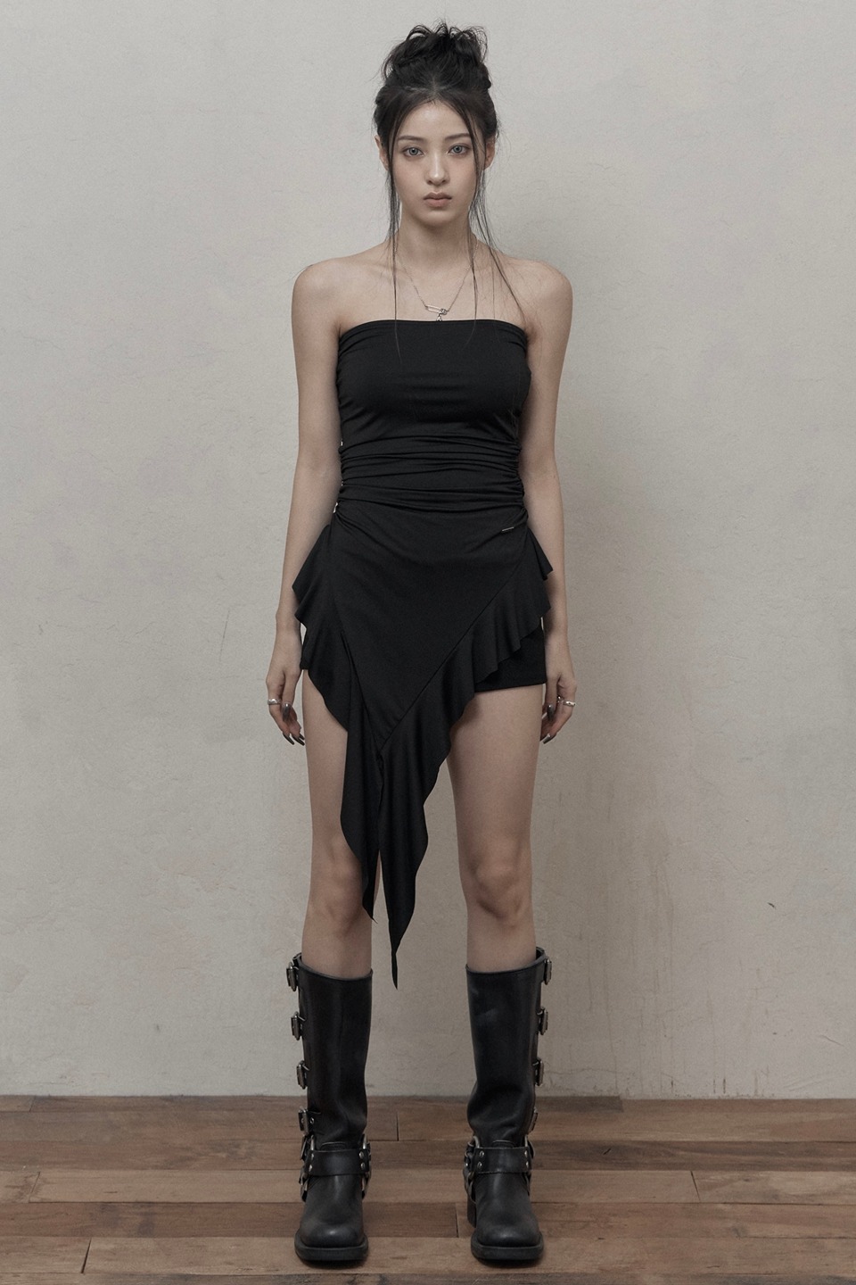 Ruffled Layered Top - KHAKIPOINT