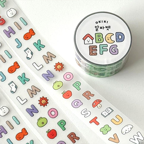 원모어백 - one more bag - [오키키] 알파벳 키스컷 테이프 - onemorebag