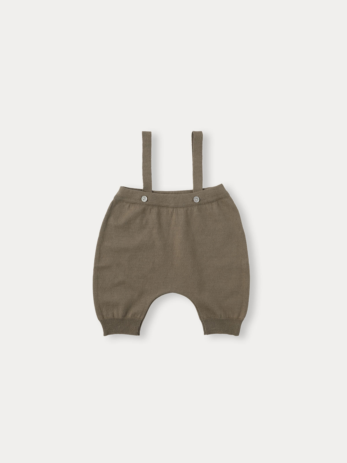 BABY) Mellow Suspender Knit Pants, Grayish Khaki - 베네베네