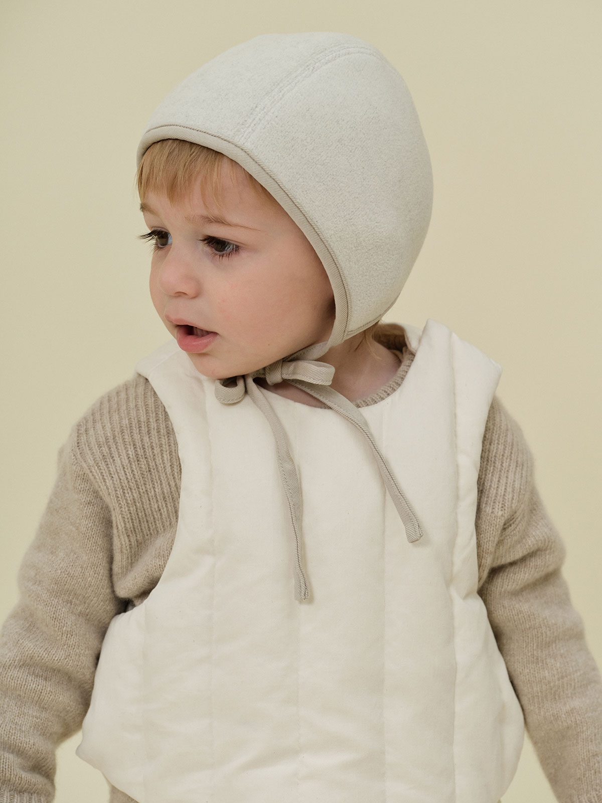 BABY) Bene Fleece Bonnet, Ecru - 베네베네