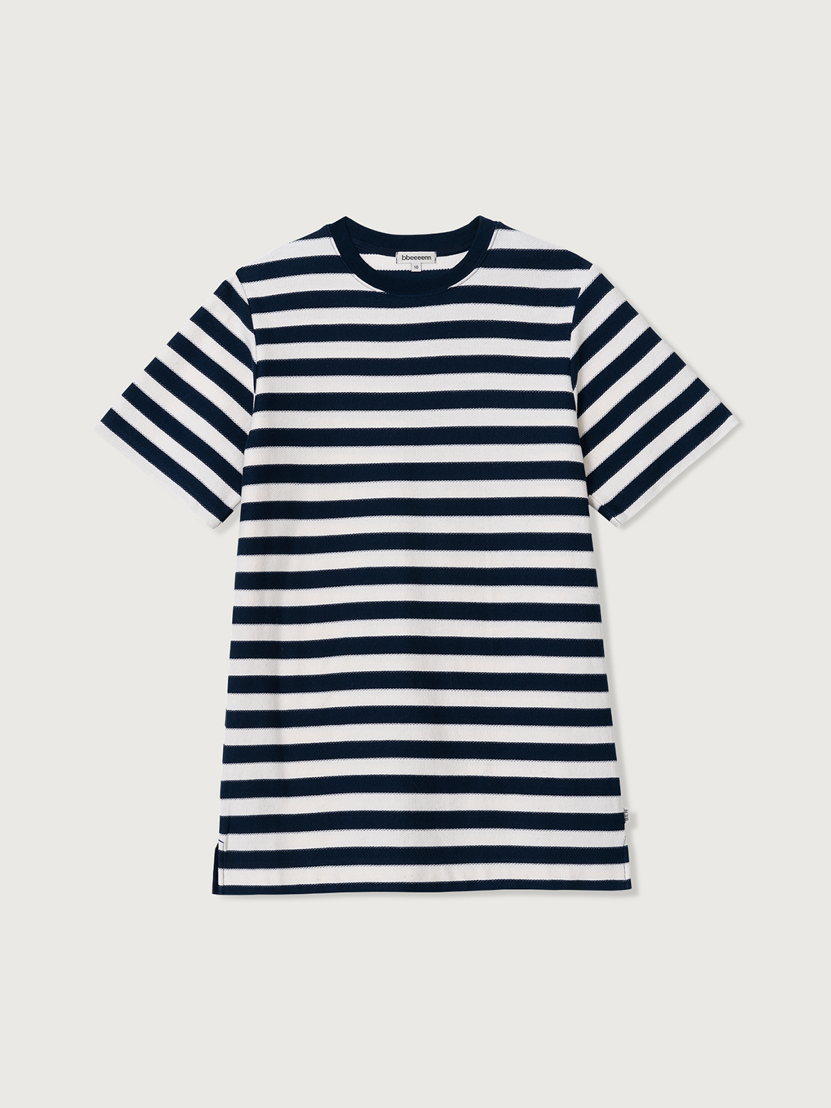 BEN) Herringbone Stripe Dress, Navy | 베네베네