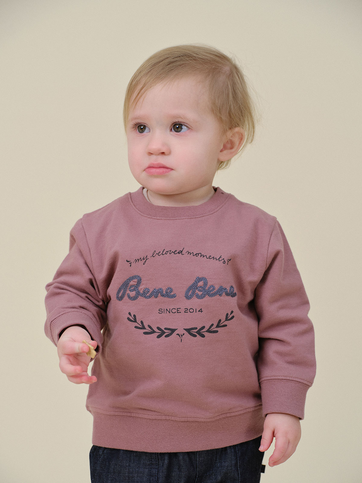 BABY) BENE Broderie Sweatshirt, Brick - 베네베네