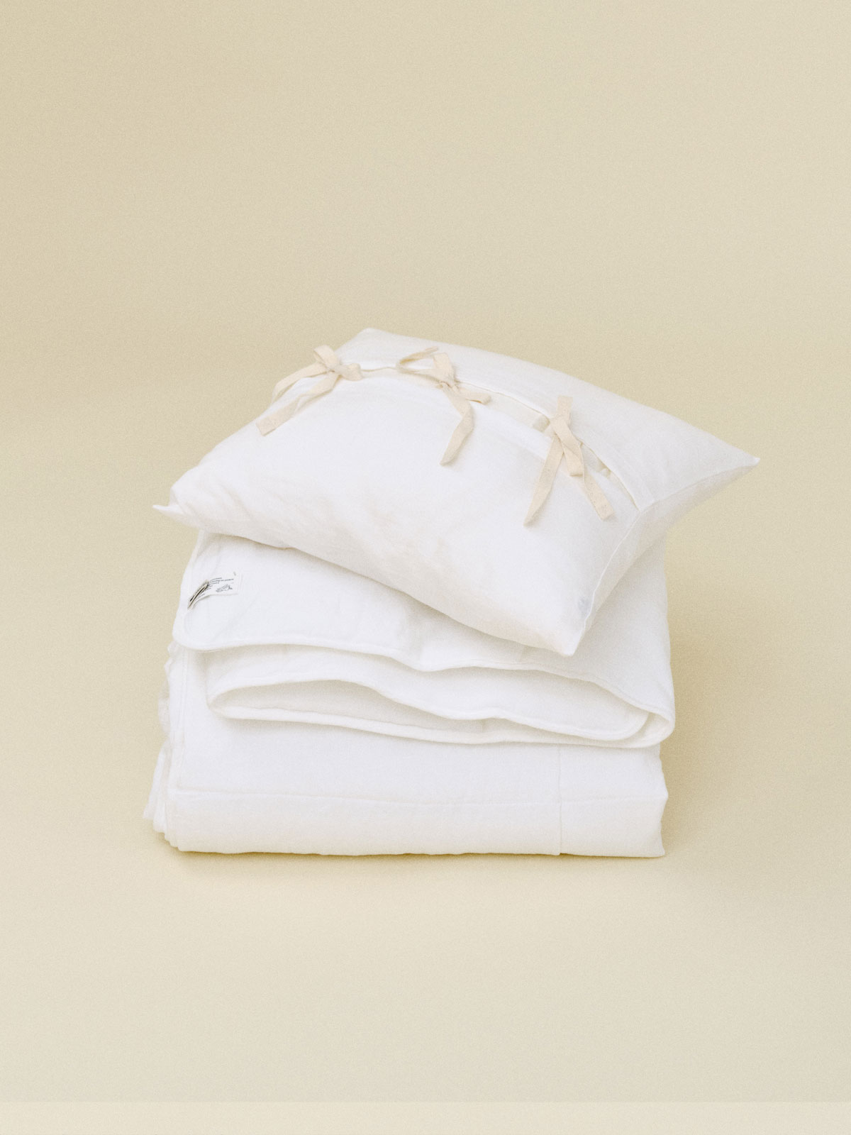 MB) BORNNE Linen Spread, White | 베네베네