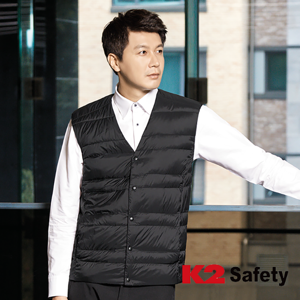 K2 21VE-F609R 브이넥 패딩 조끼 - (주)신호에이피엘