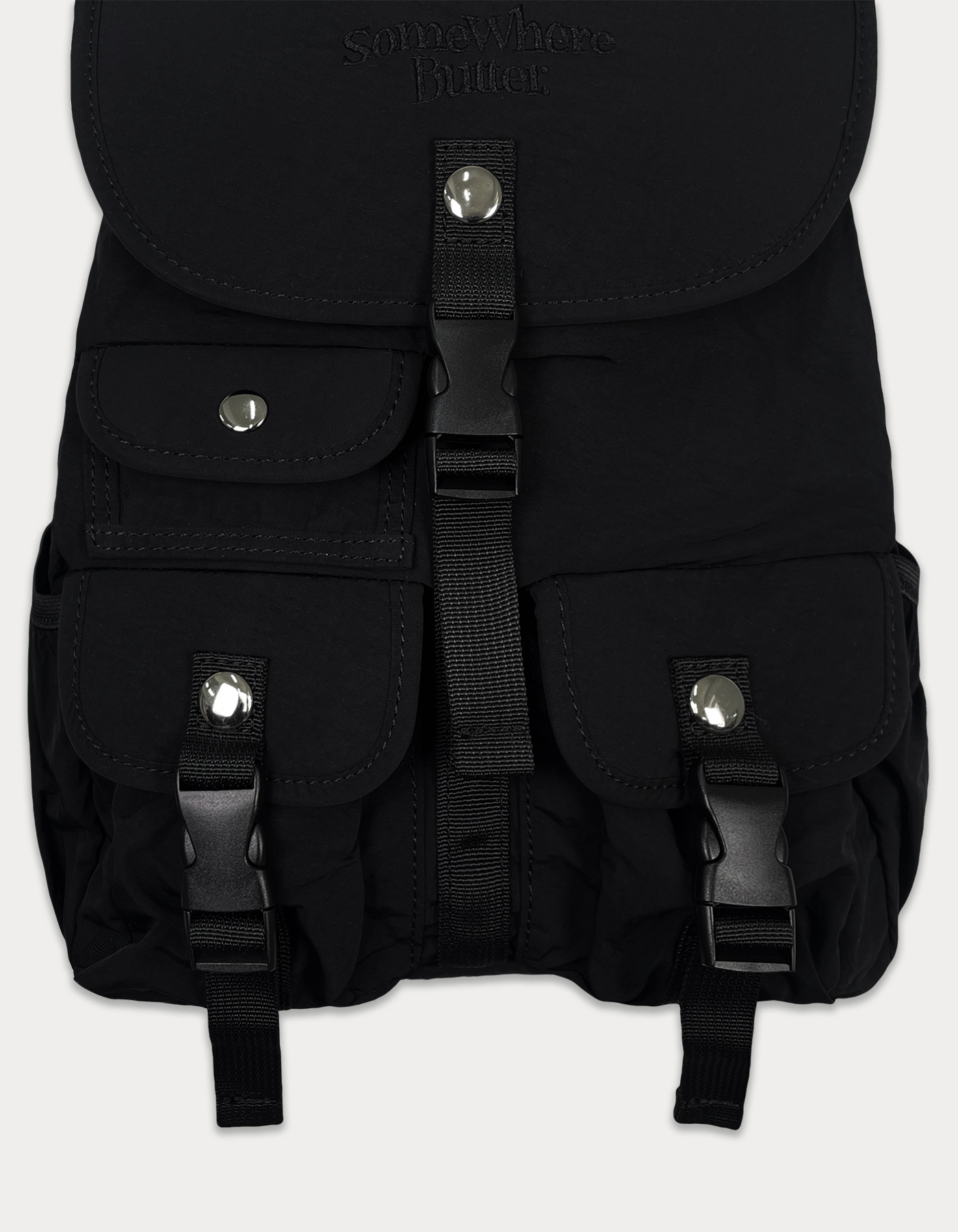 2nd / PP mini backpack - black - SOMEWHERE BUTTER.