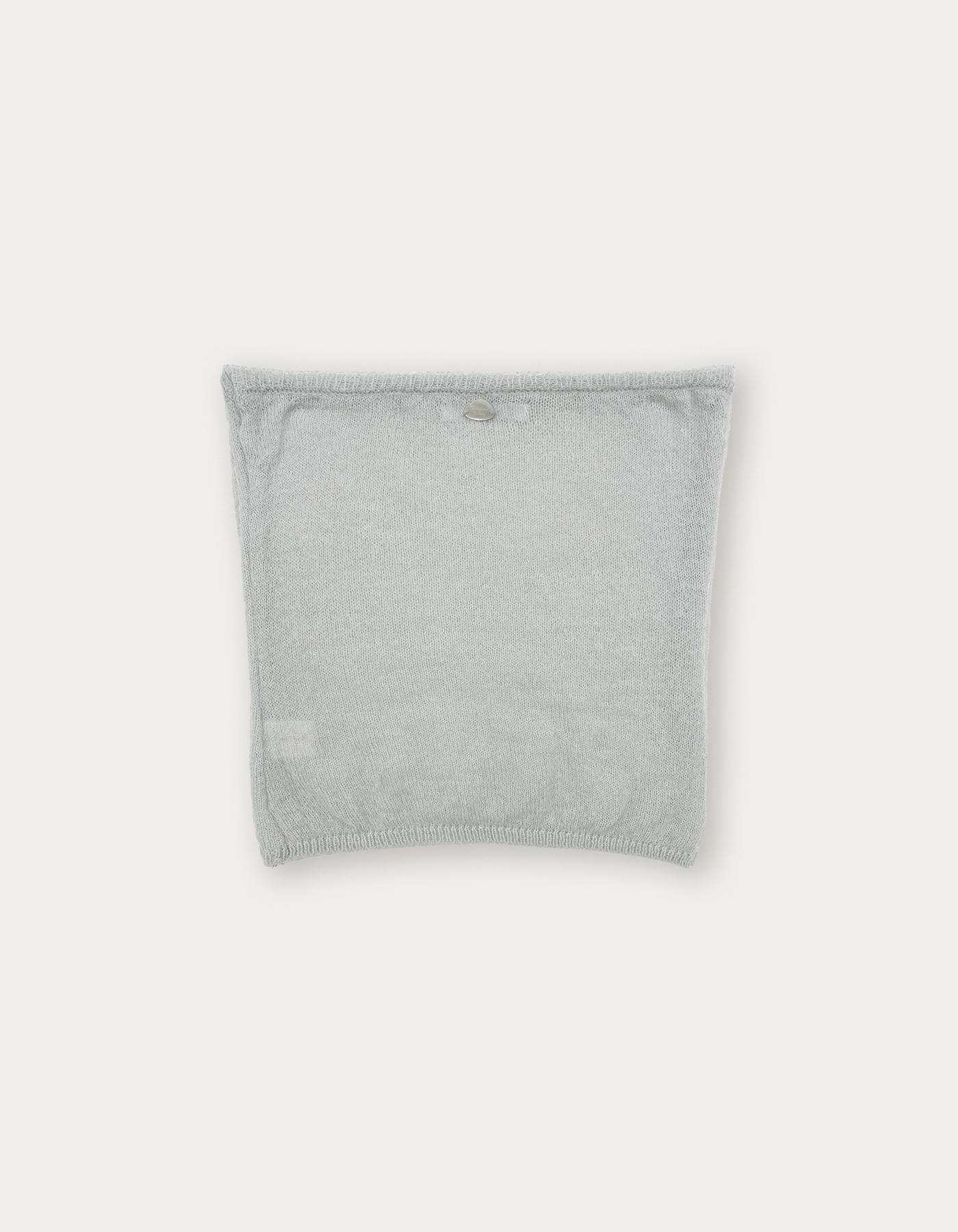 See-Through Knit Bustier Top - Light Grey - SOMEWHERE BUTTER.