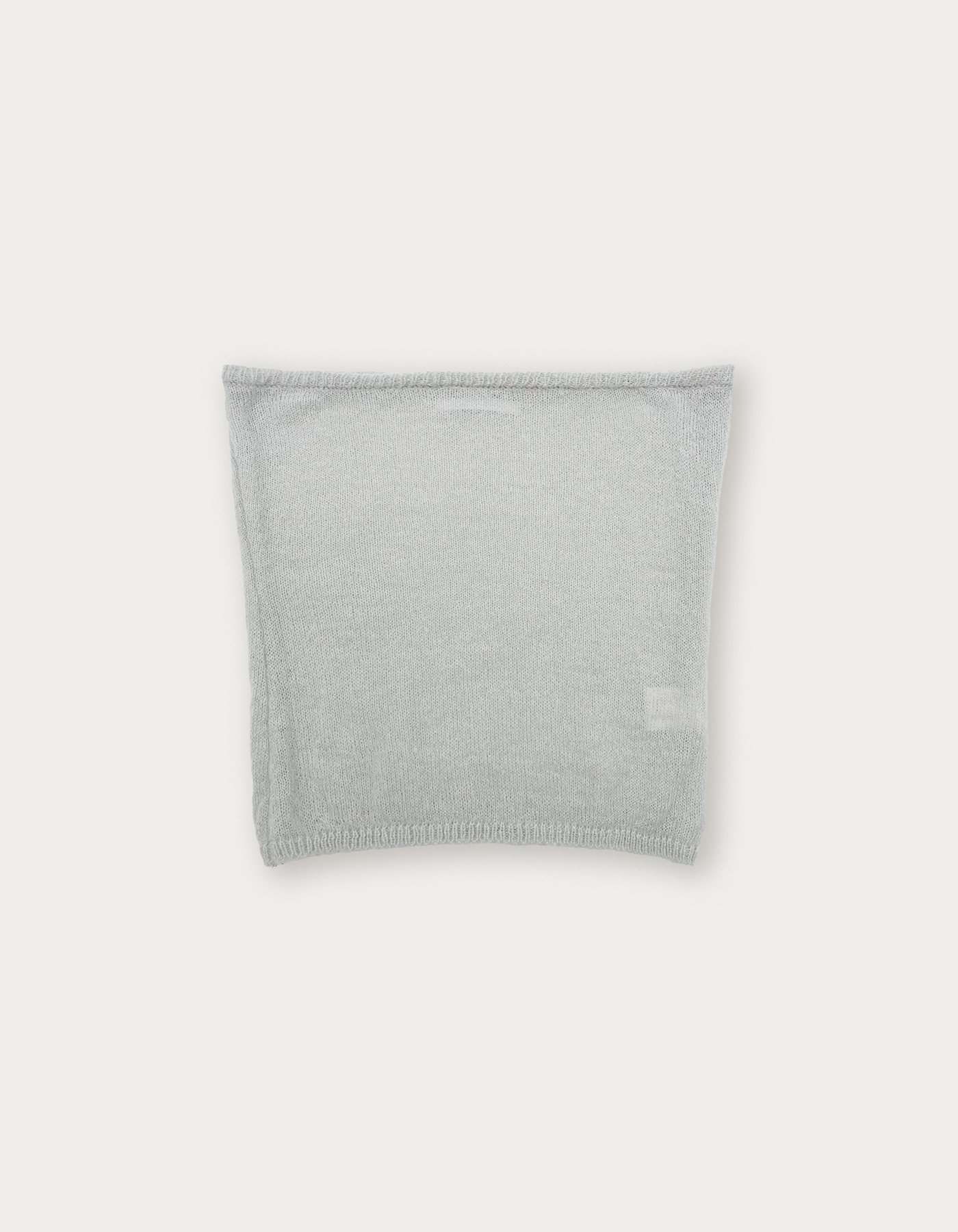 See-Through Knit Bustier Top - Light Grey - SOMEWHERE BUTTER.