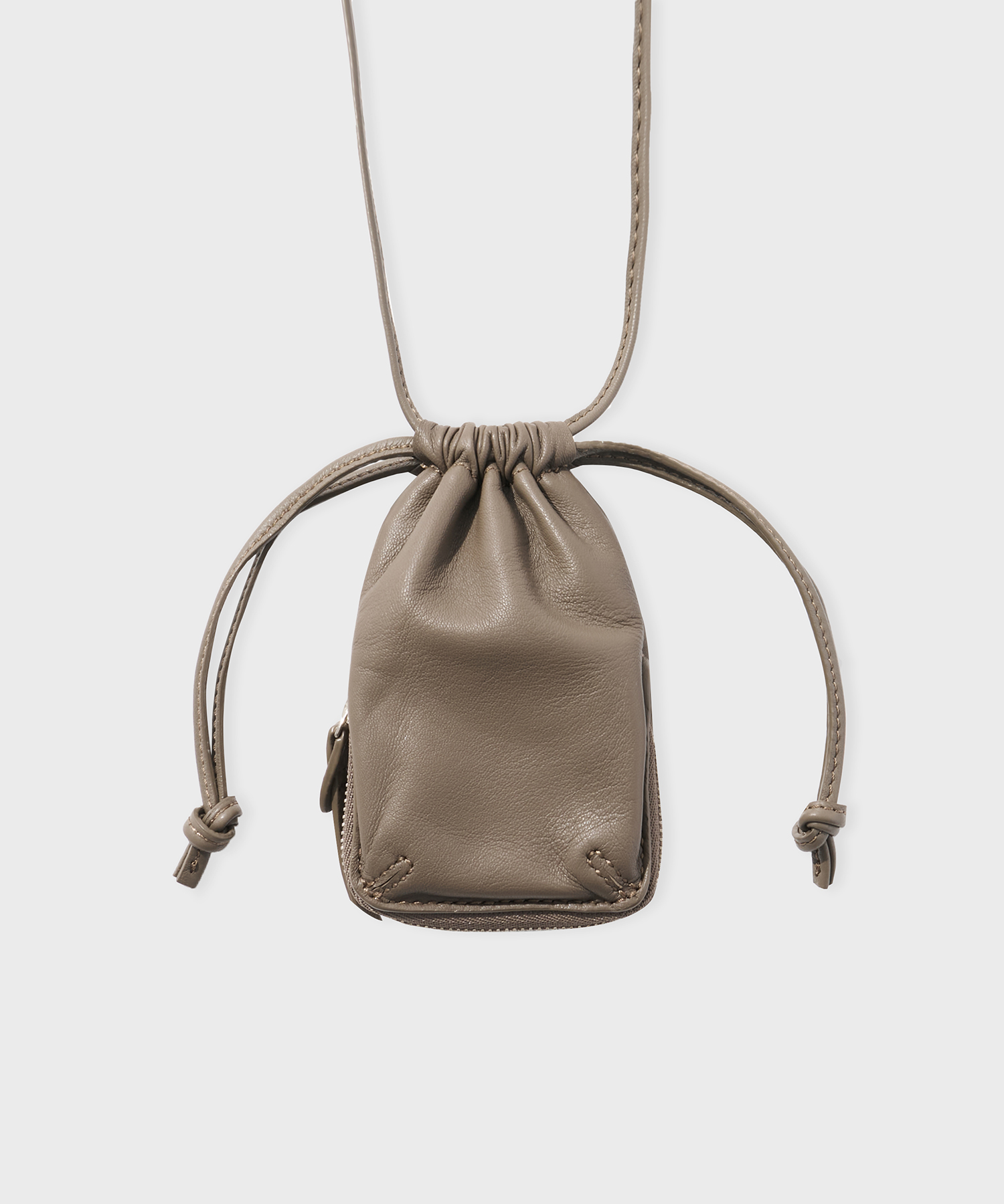 CABO Drawstring Neck Purse (Taupe)