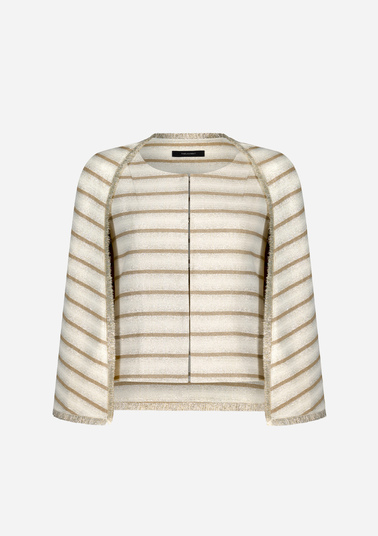[EXCLUSIVE] Italy striped gold cape jacket - THELAURENT