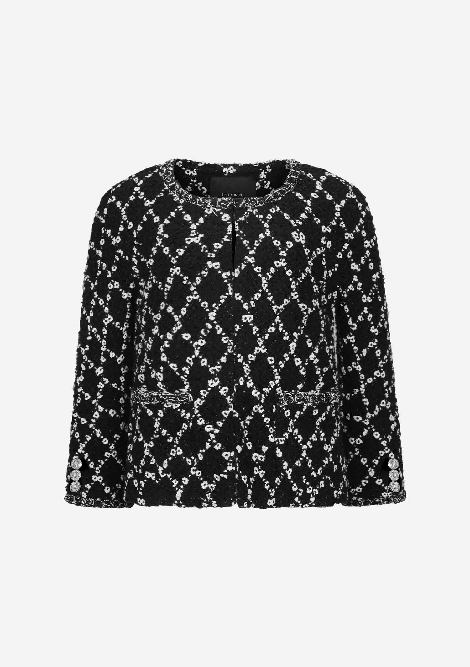 [EXCLUSIVE] French Tweed Jacket - Black | THELAURENT