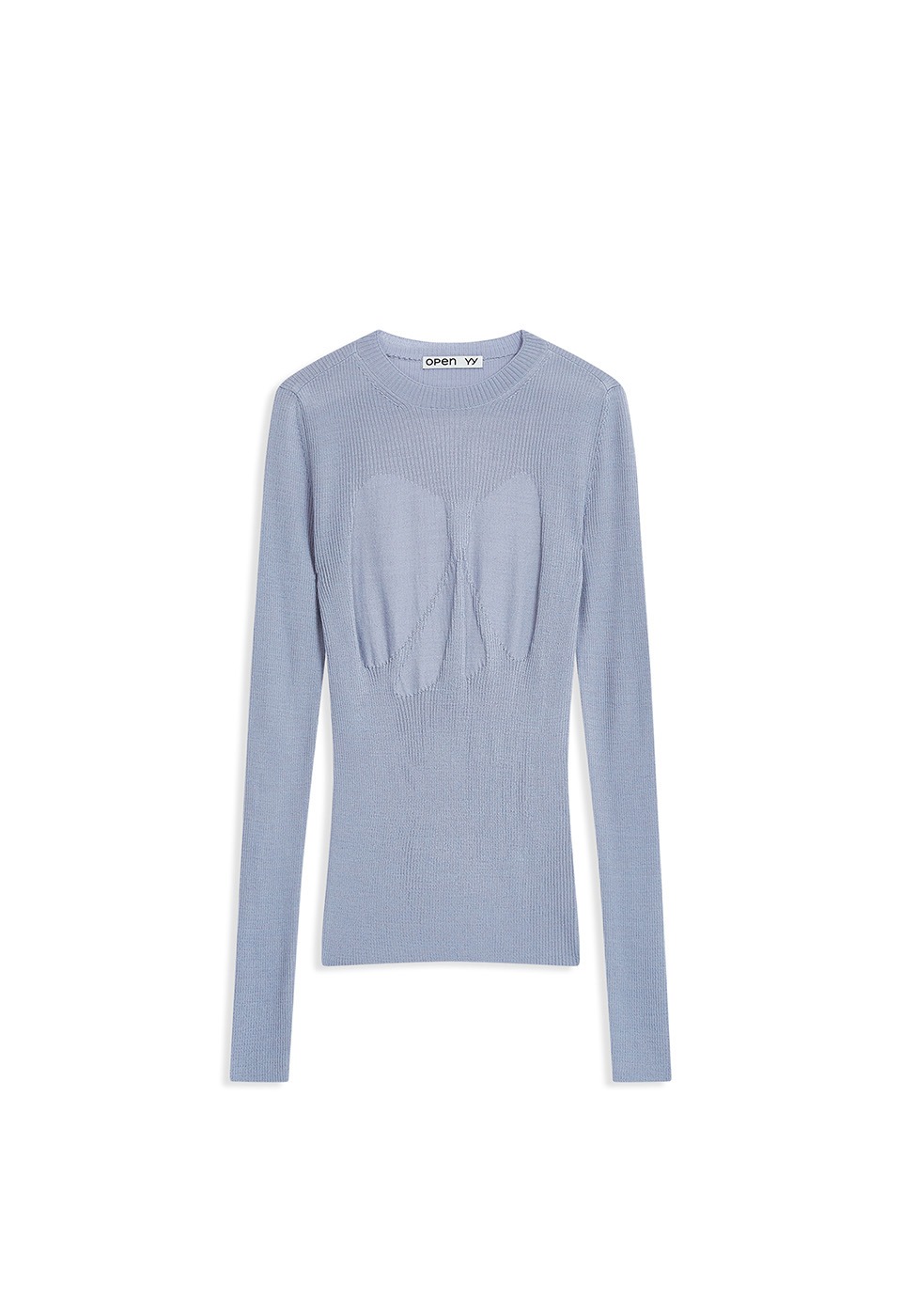 RIBBON RIB KNIT, PURPLE