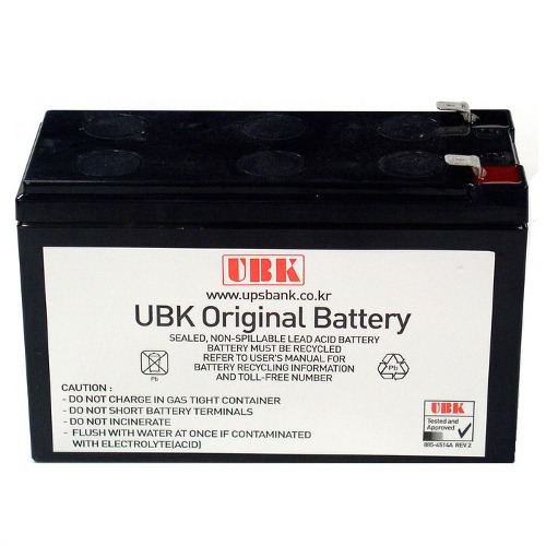 RBC110 교체용 UBK호환배터리 BR550GI배터리 BACK UPS PRO 550 전용 - 유비케이