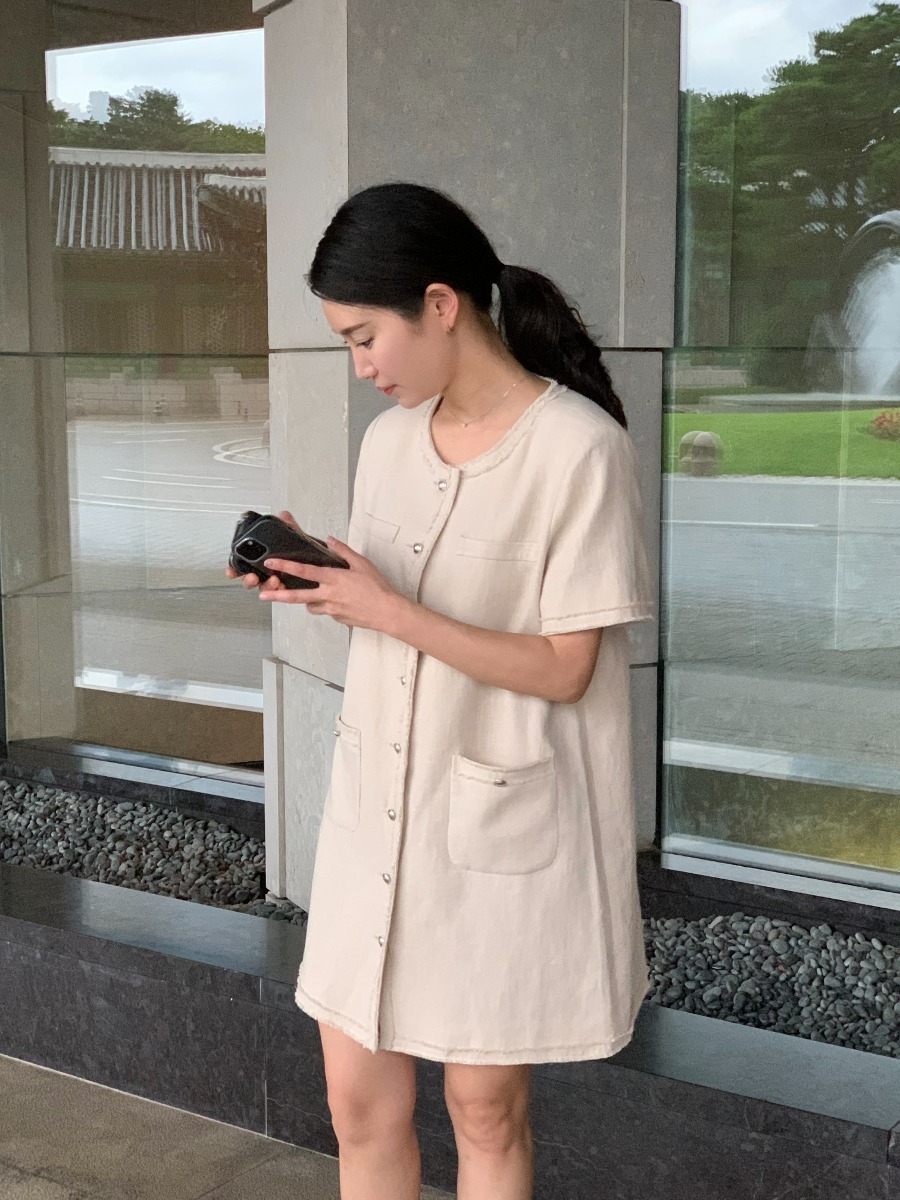 [vonru made] rute tweed ops (2color) - 바로배송 마지막입고 - 본루 vonru