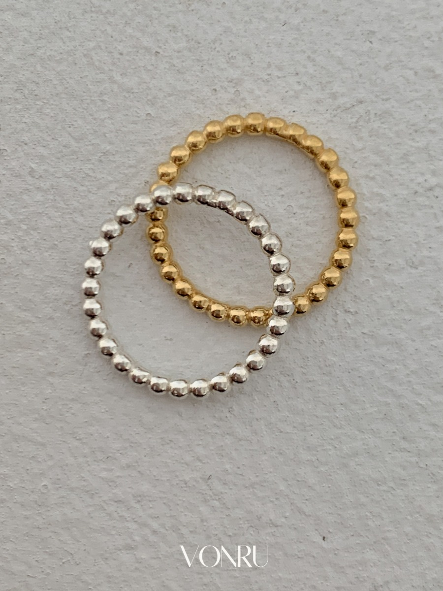 [vonru] didiet dot ring (2color) - 본루 vonru