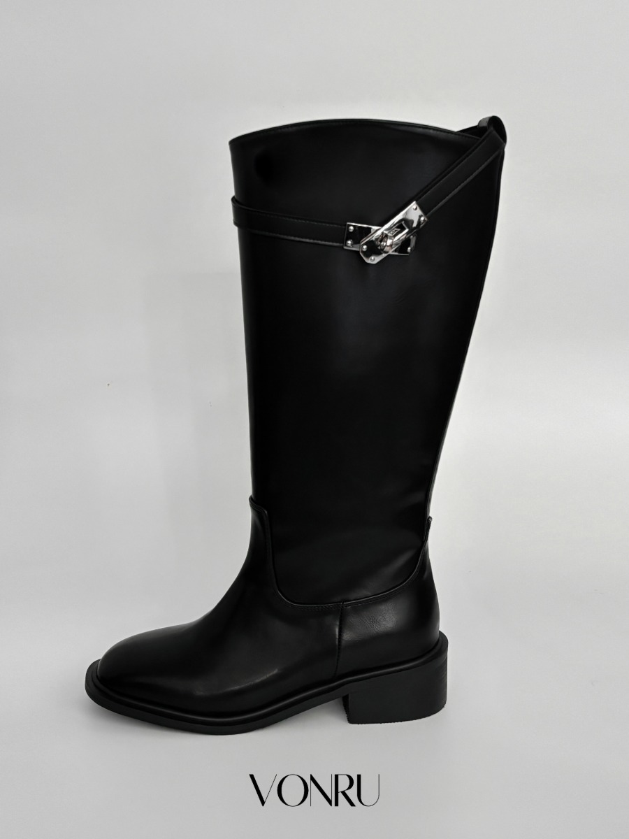 [vonru] elbon long boots - 프리오더 주문 후 10-14일소요 - 본루 vonru