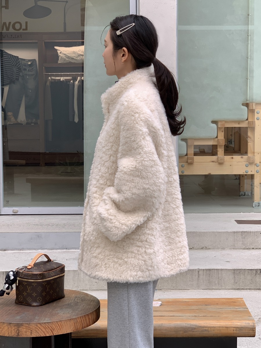 [vonru] bichon wool fut jk (2color) - 프리오더 7-10일 소요 - 본루 vonru
